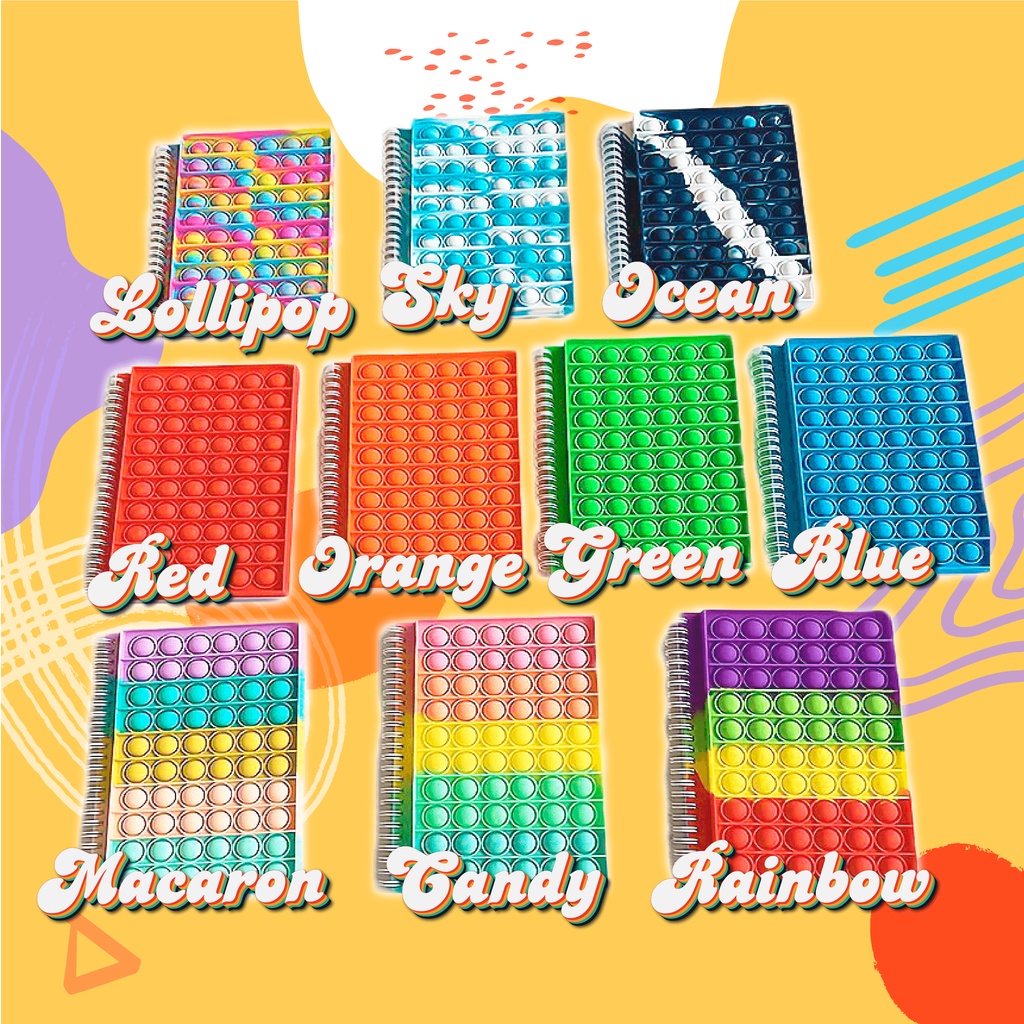 Popular Pop It Bubble Fidget Notebook (A5/A6) Graduation/ Birthday ...