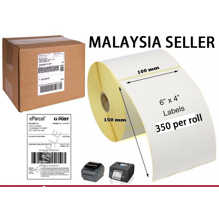 (Ready Stock) A6 Waybill Thermal Paper Shipping Label Consignment Note ...