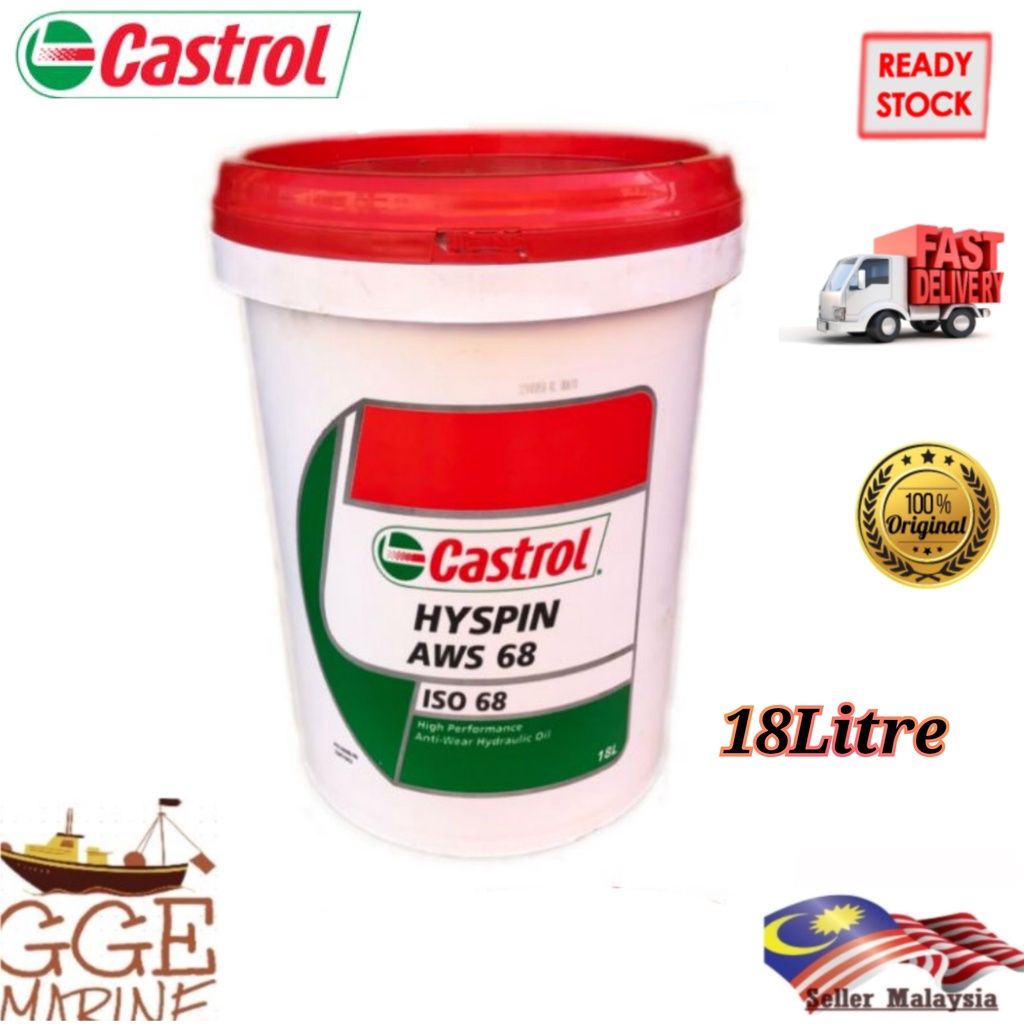 Castrol ISO 68 Hyspin HLP-Z 68 Hydraulic Oil (18L) | Shopee Malaysia