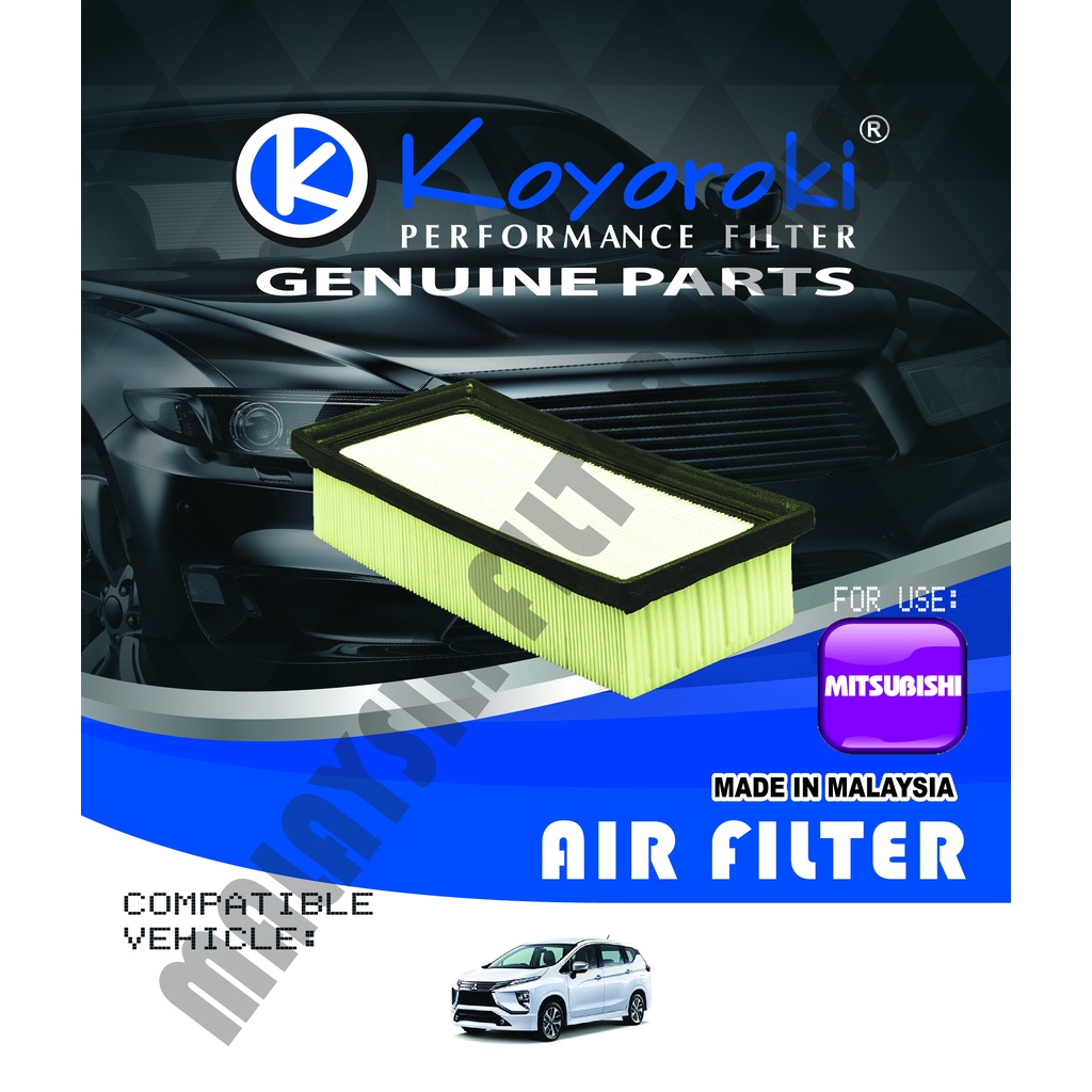 MITSUBISHI XPANDER PENAPIS AIR FILTER RMB-1500A687-U 1500A687 | Shopee ...
