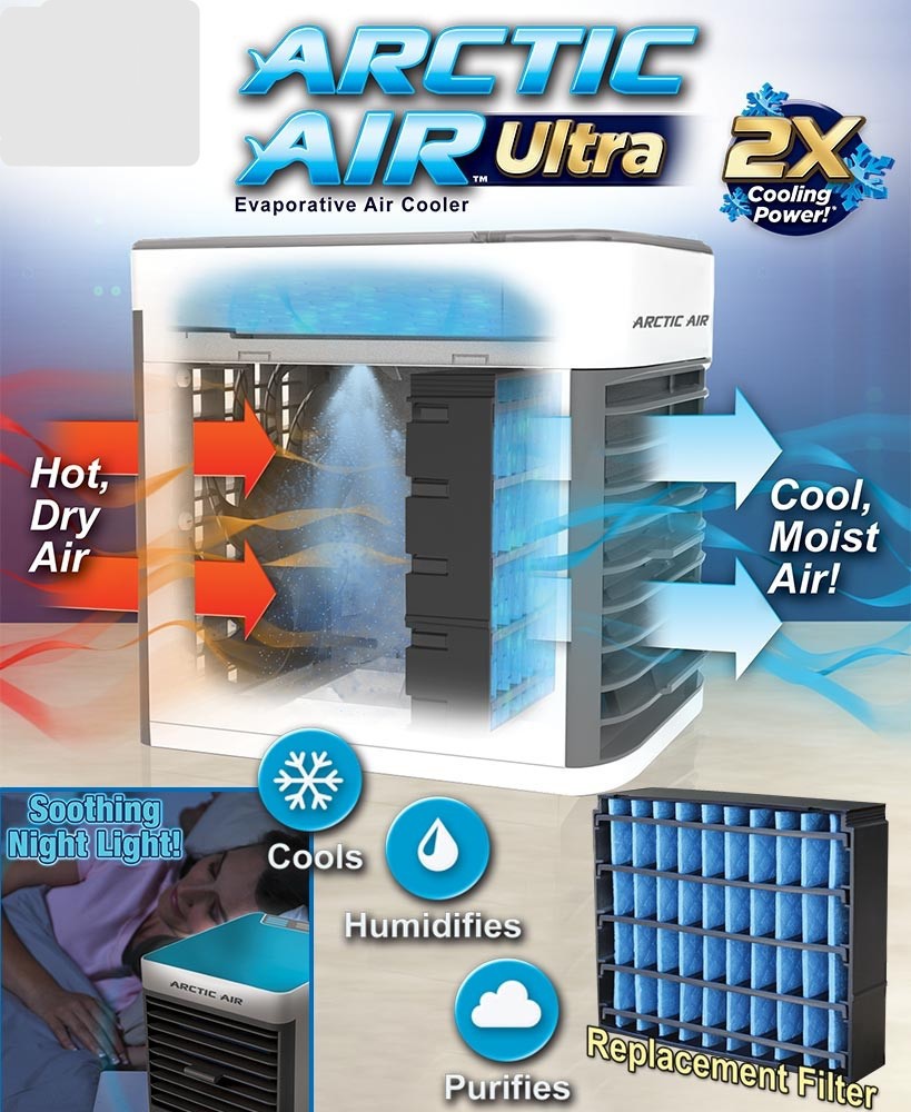Arctic Air Ultra Portable Mini Air Cooler with 3 speed control | Shopee ...