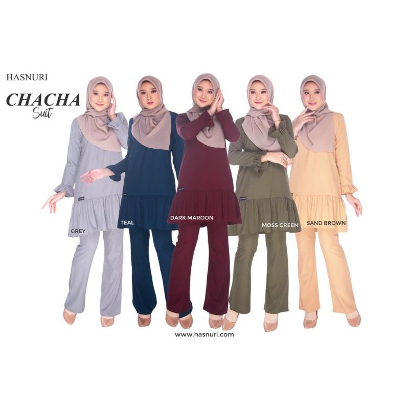 🔥HASNURI CHACHA SUIT ️MESRA WUDHU, BREASTFEEDING | Shopee Malaysia
