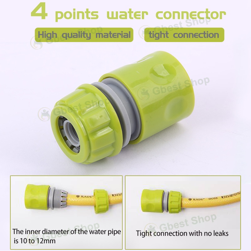 1/2"Water Connection Quick Connector Garden Micro Irrigation Watering ...