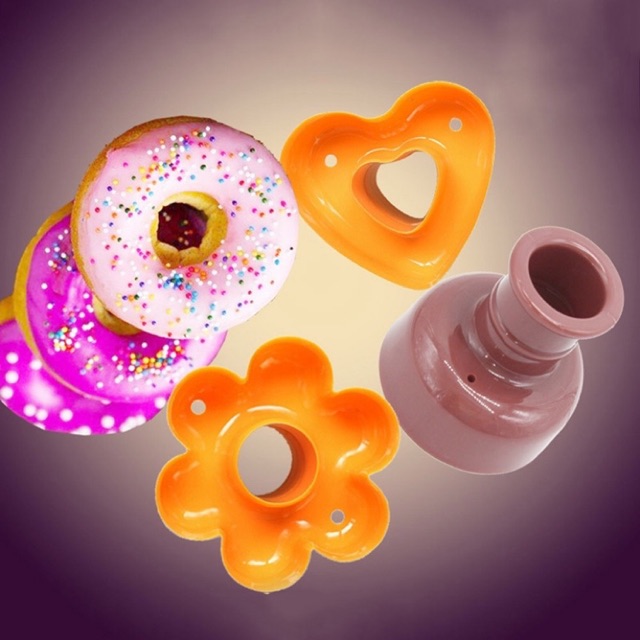 🔥HOT ITEM🔥 Acuan Donut Berbentuk Bunga / Bulat / Hati / Donuts Mould ...