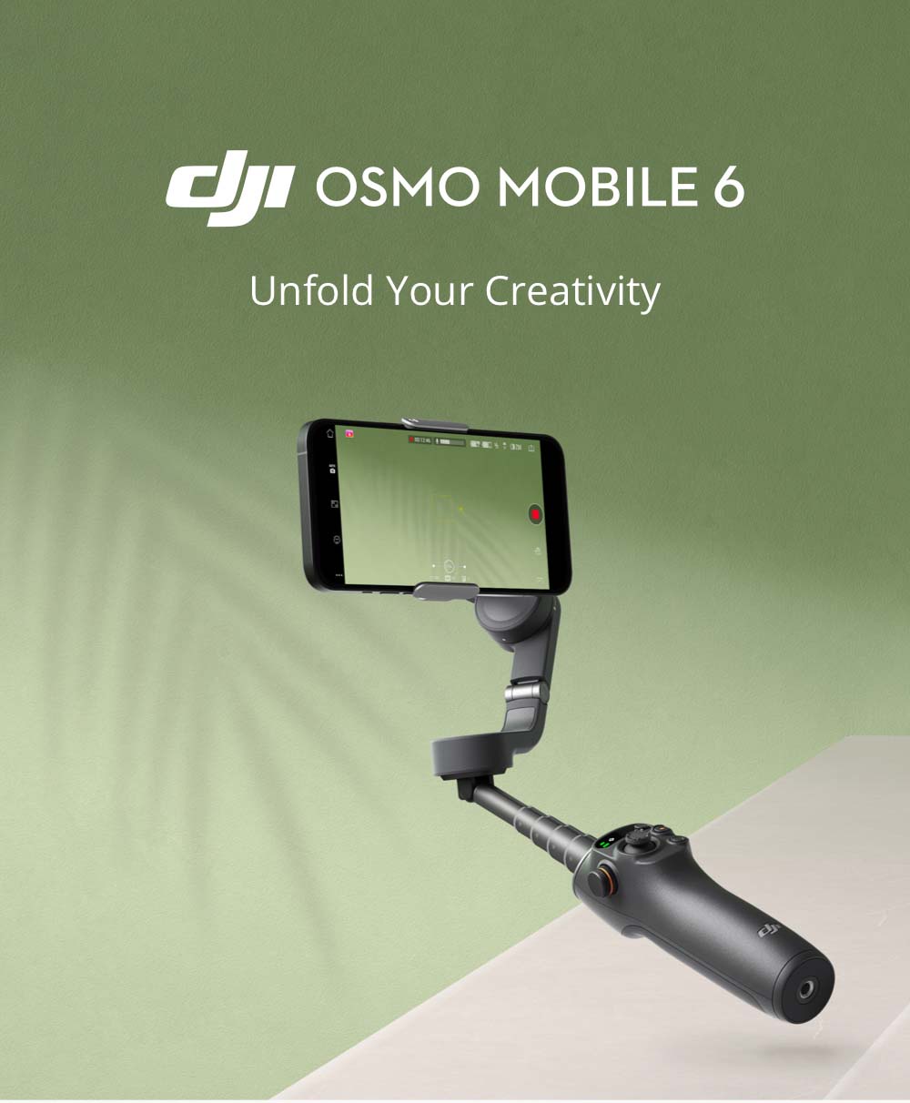 DJI Osmo Mobile 6 - Smartphone Gimbal Stabilizer | 3-Axis Stabilization ...