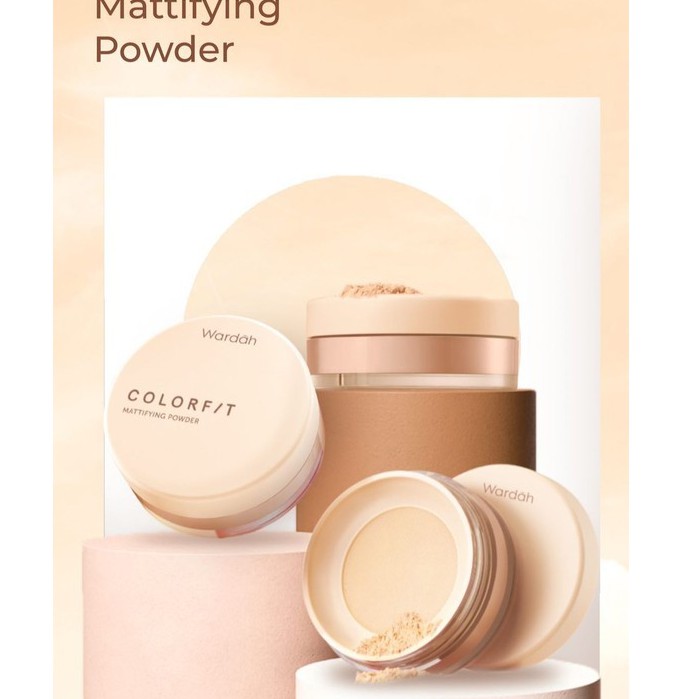 WARDAH Matte BEDAK TABUR COLORFIT Mattifying Powder Loose Powder ...
