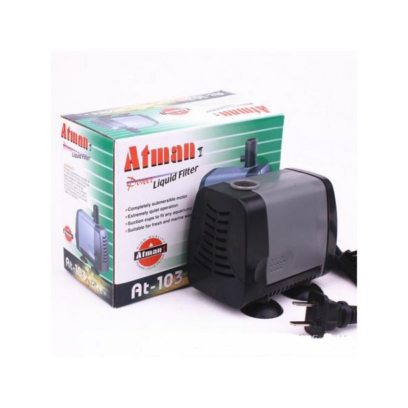 ATMAN AT103/104 SUBMERSIBLE WATER PUMP/LIQUID FILTER 1300-2000L/H ...