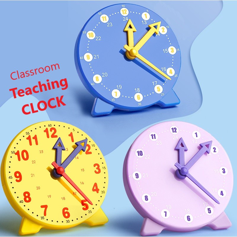 Teaching Clock Model Classroom Learning Time Kindergarten Nursery ...