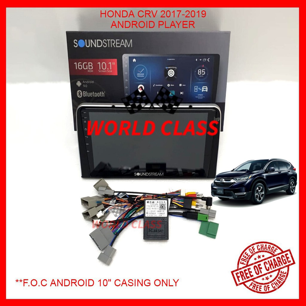 HONDA CRV G5 2017-2022 SOUNDSTREAM ANDROID IPS PLAYER 9"/10" FULL HD ...
