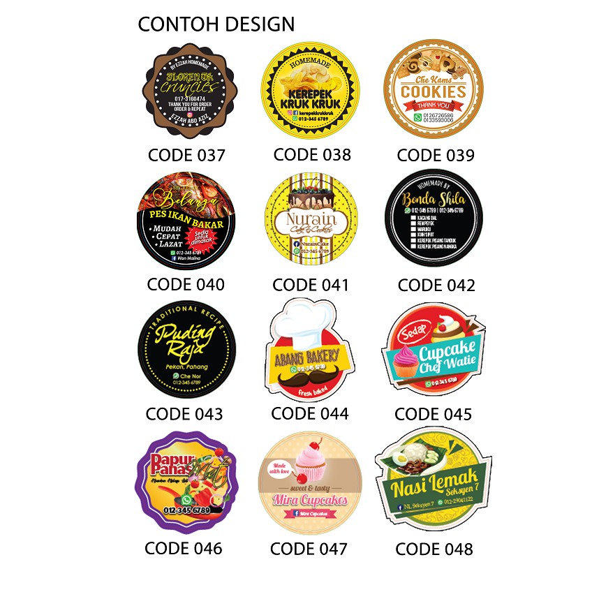 stiker 10 x 6cm 600 pcs | Shopee Malaysia