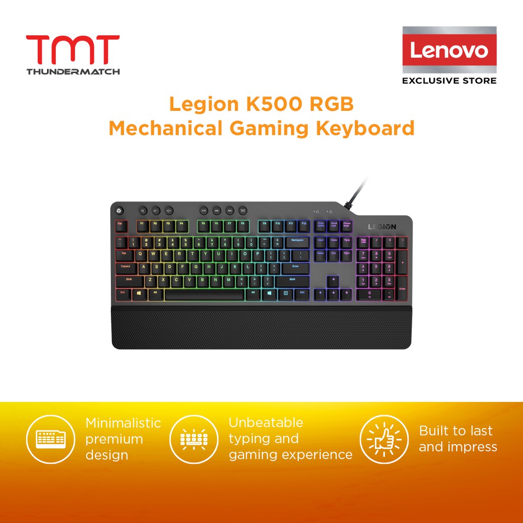 Lenovo Legion K500 RGB Mechanical Gaming Keyboard (US English) | Shopee ...