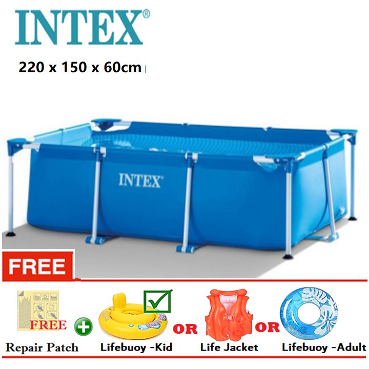 PROMOTION 28270 INTEX Inflatable Swimming Pool Steel Frame PVC Basin ...