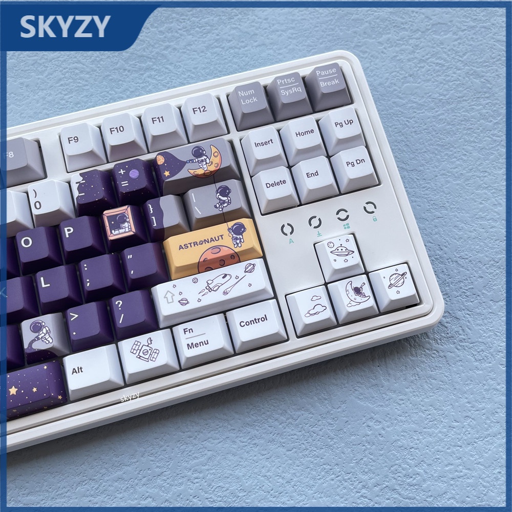 137 Keys New Astronaut Keycaps Cherry Profile Spaceman Anime PBT DYE ...