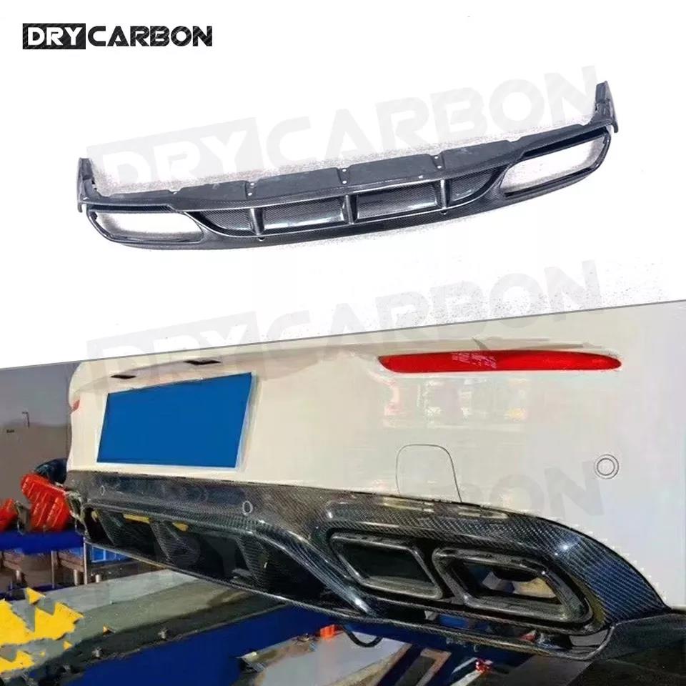Carbon Fiber Car Rear Bumper Diffuser Lip for Benz C Class W205 C205 ...