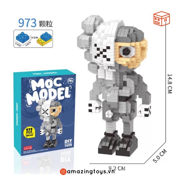 3D Kaws Moc Model - Lego Kaws Moc Model | Shopee Malaysia