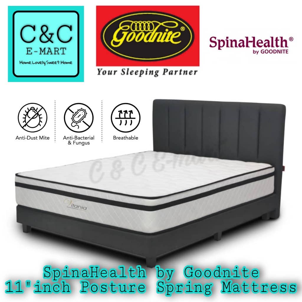 Goodnite Vitania 11" inch Posture Spring Matress/ Tilam Spring Goodnite ...