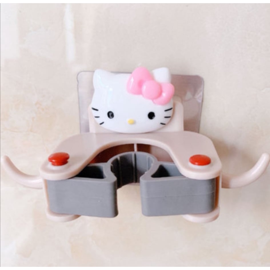 Hello Kitty Toilet mop button hook holder hook hanging from punching ...