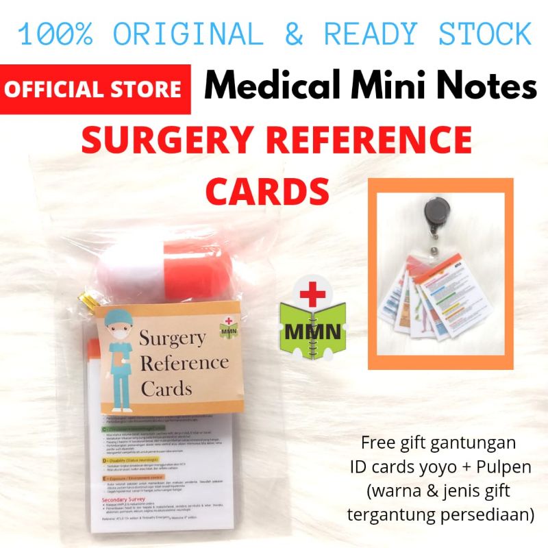 Original Original | Medical Mini Notes - Surgery Card | Surgical ...