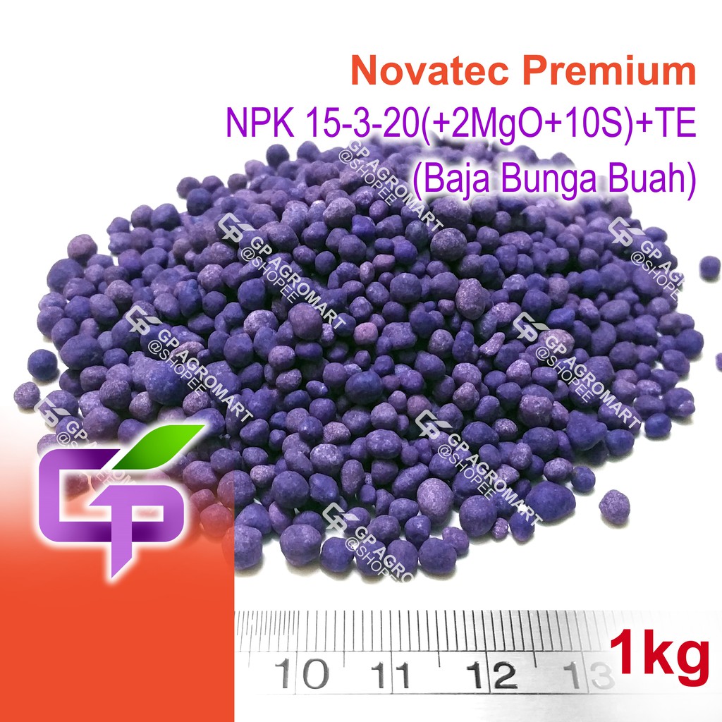 1kg Baja NovaTec Premium NPK 15-3-20 (+2MgO+10S)+TE / Baja Bunga Buah ...