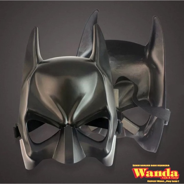 🔥READY STOCK🔥。 1Pcs Halloween Half And Full Face Batman cosplay Party ...