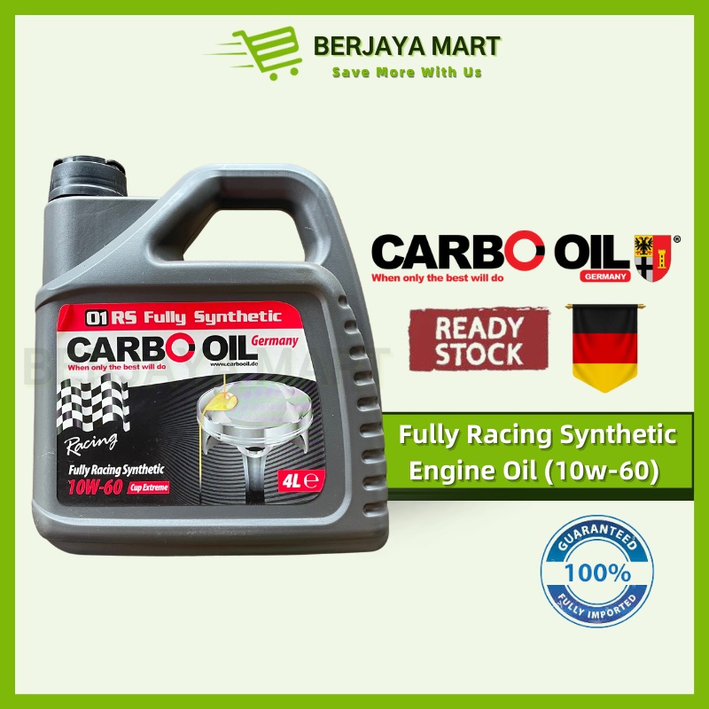 (READY STOCK) CARBO OIL RS Fully Racing Synthetic 10W-60 Engine Oil ...
