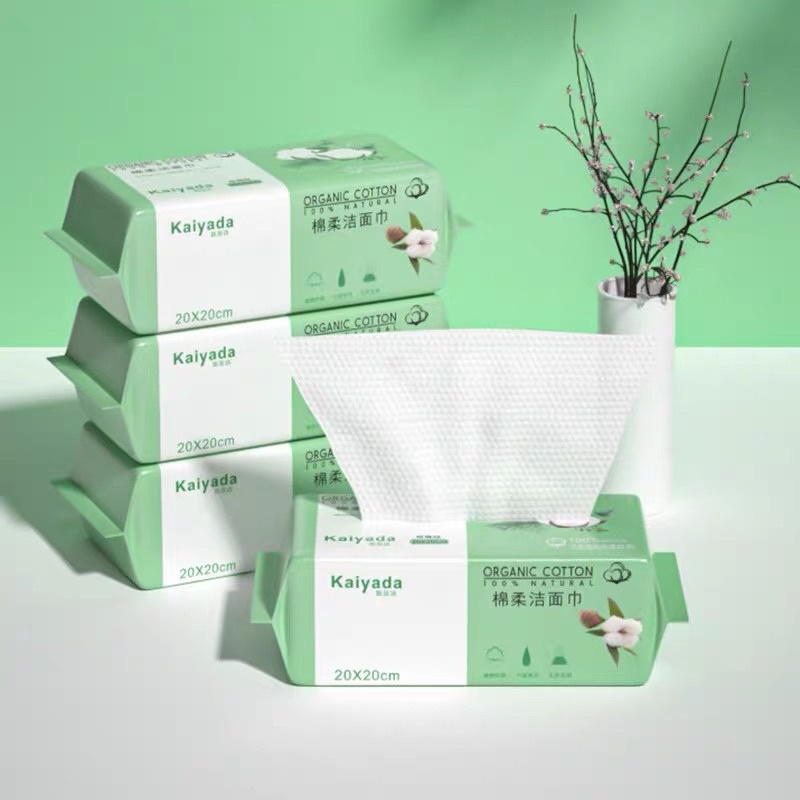 💥READY STOCK💥🇲🇾Cotton Tissue 100PCS Disposable Wet And Dry Facial ...