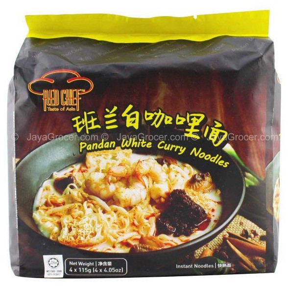 Red Chef Pandan White Curry Noodles 4 packets x 115g | Shopee Malaysia