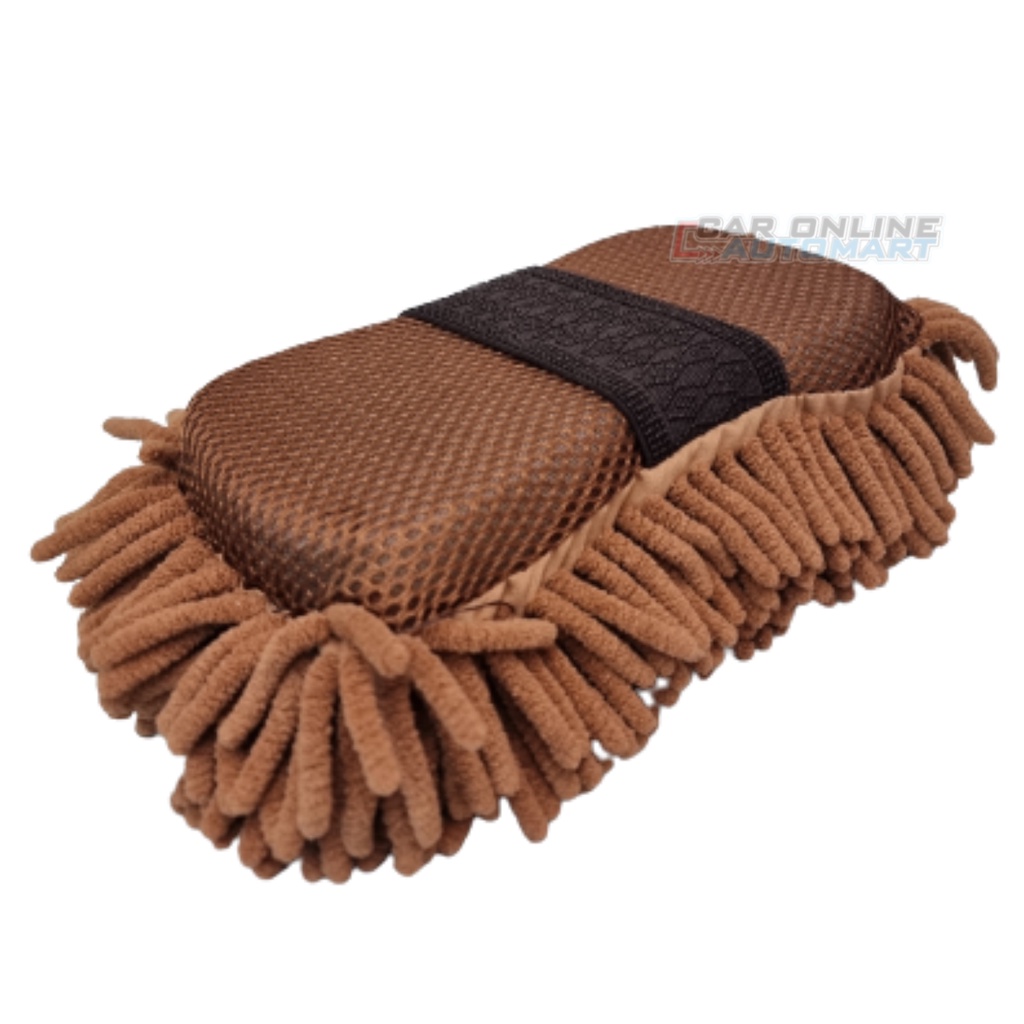 Car Wash Microfiber Sponge Coral Kind Chenille Scrub Soft Anti ...