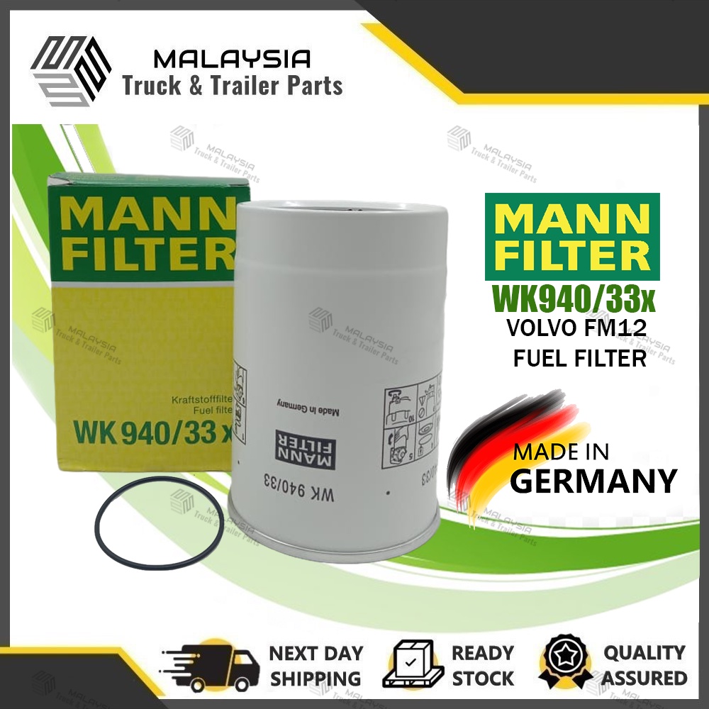 VOLVO TRUCK LORRY/LORRI FM12 FUEL FILTER WK940/33X MANN FILTER (100 ...