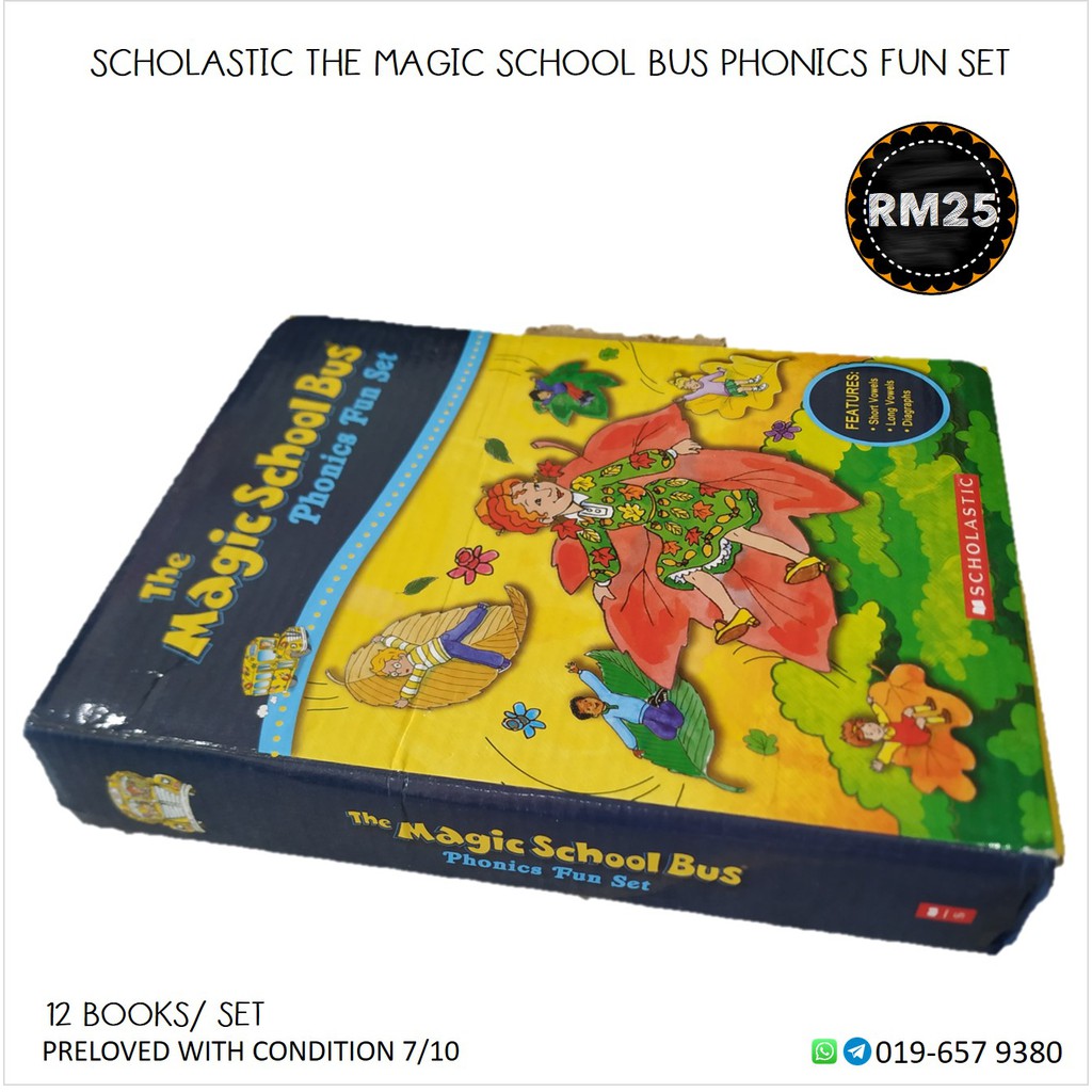 Scholastic The Magic School Bus Phonics Fun Set 12 Books : Preloved ...