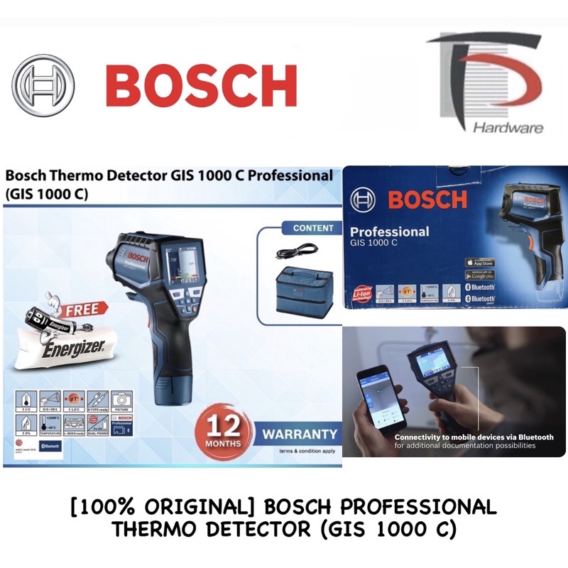 [100% ORIGINAL] BOSCH PROFESSIONAL THERMO DETECTOR (GIS 1000 C ...
