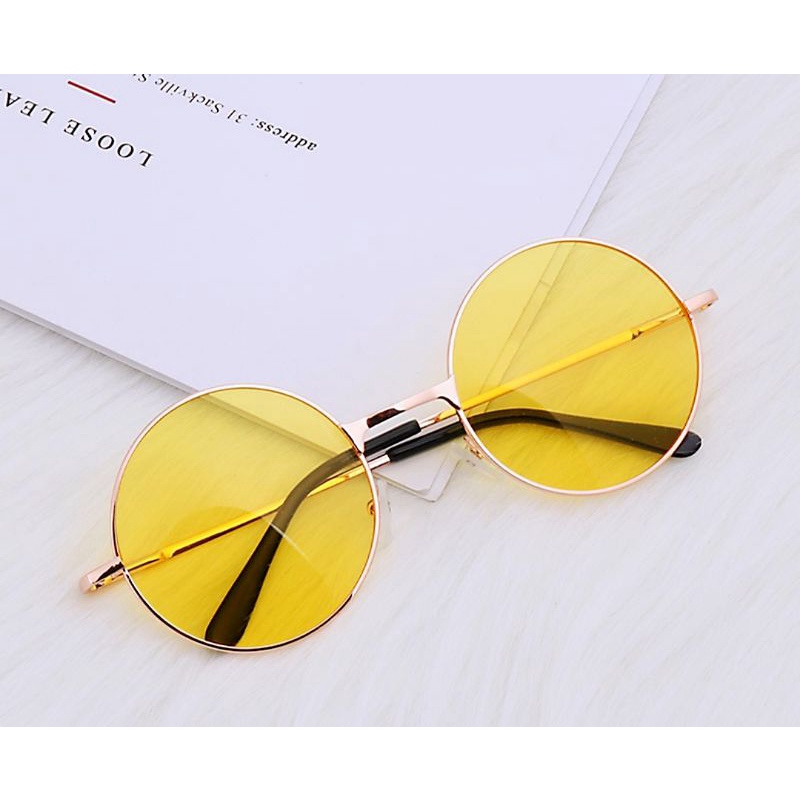 🔥Ready Stock🎉🇲🇾 Classic Round Metal Colorful EyeGlasses😎Cermin Mata ...