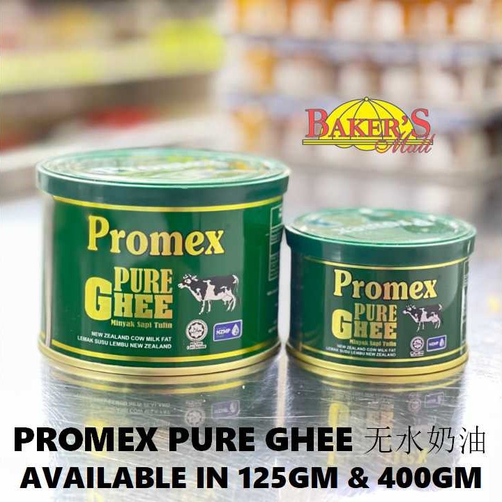 Promex Pure Ghee / Minyak Sapi Tulin / 无水奶油 / 酥油 125gm & 400gm | Shopee ...