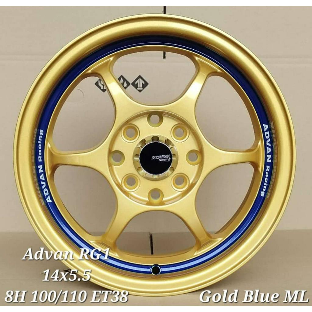 AOW design wheel Advan RG1 auto option design 15inch 16inch light weight wheel flowforming ...