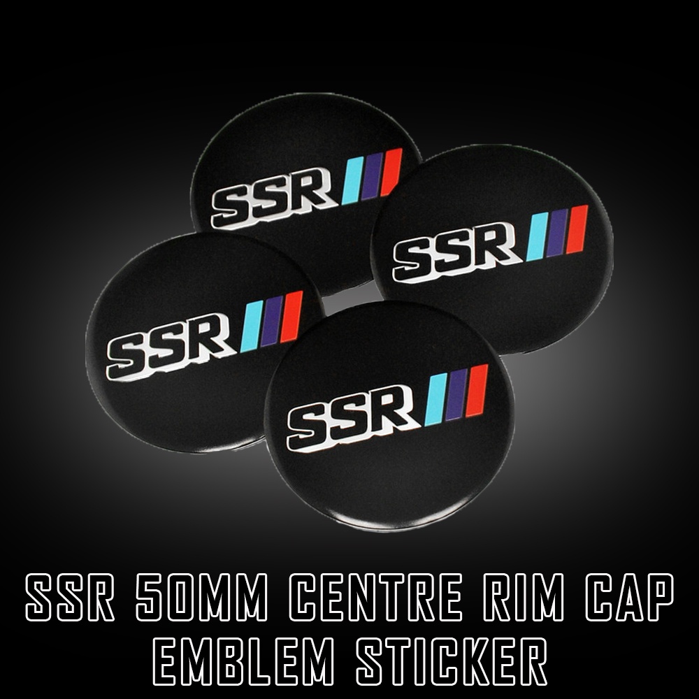 🔥4pcsx50mm SSR Center Rim Cap Car Emblem Sticker🔥 type c sp3 5.0 ...