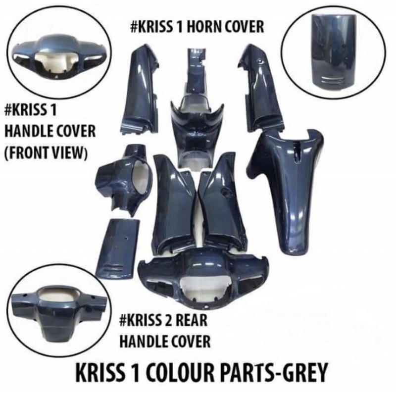 set kriss1 kriss110 Kriss 110 Kriss lama body cover set grey original ...