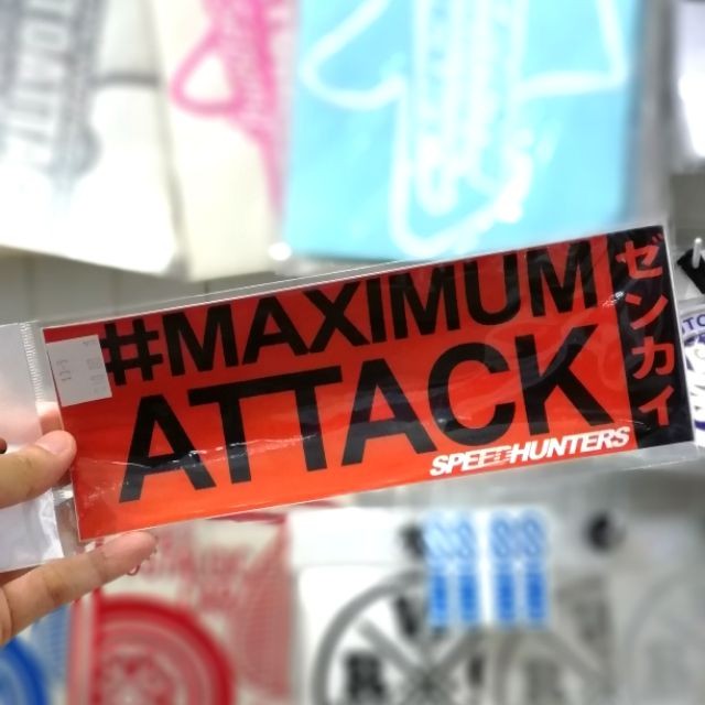 Speedhunters #Maximum Attack Waterproof Printed Sticker Vinyl With ...