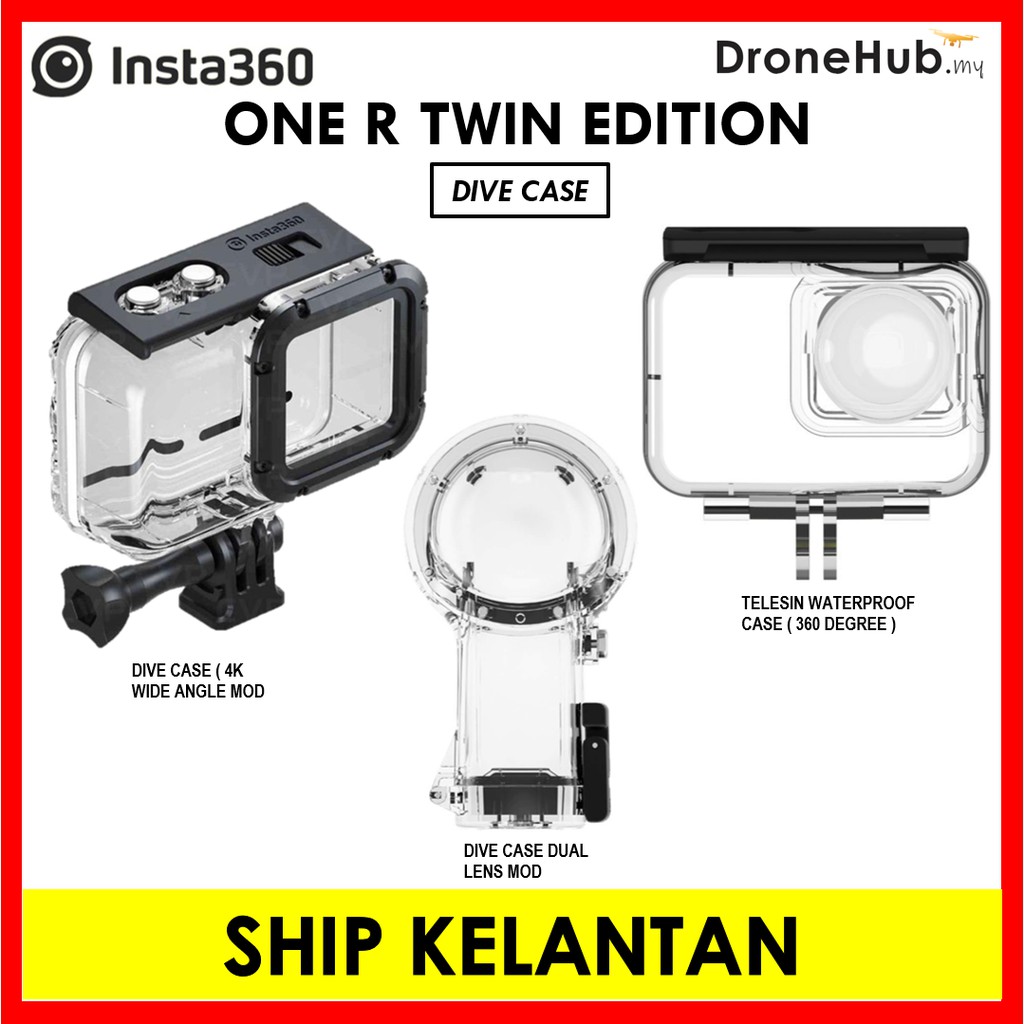 Insta360 One R Dive Case Dual-Lens 360 Mod / 4K Wide Angle Mod ...
