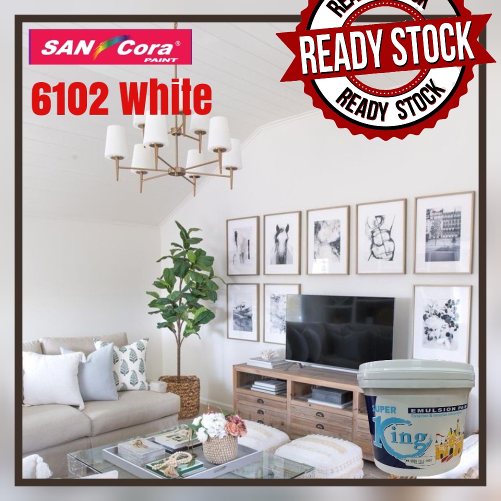 WHITE 6102 ( 7L ) SUPERKING QUALITY EMULSION PAINT MATT FINISH / CAT ...