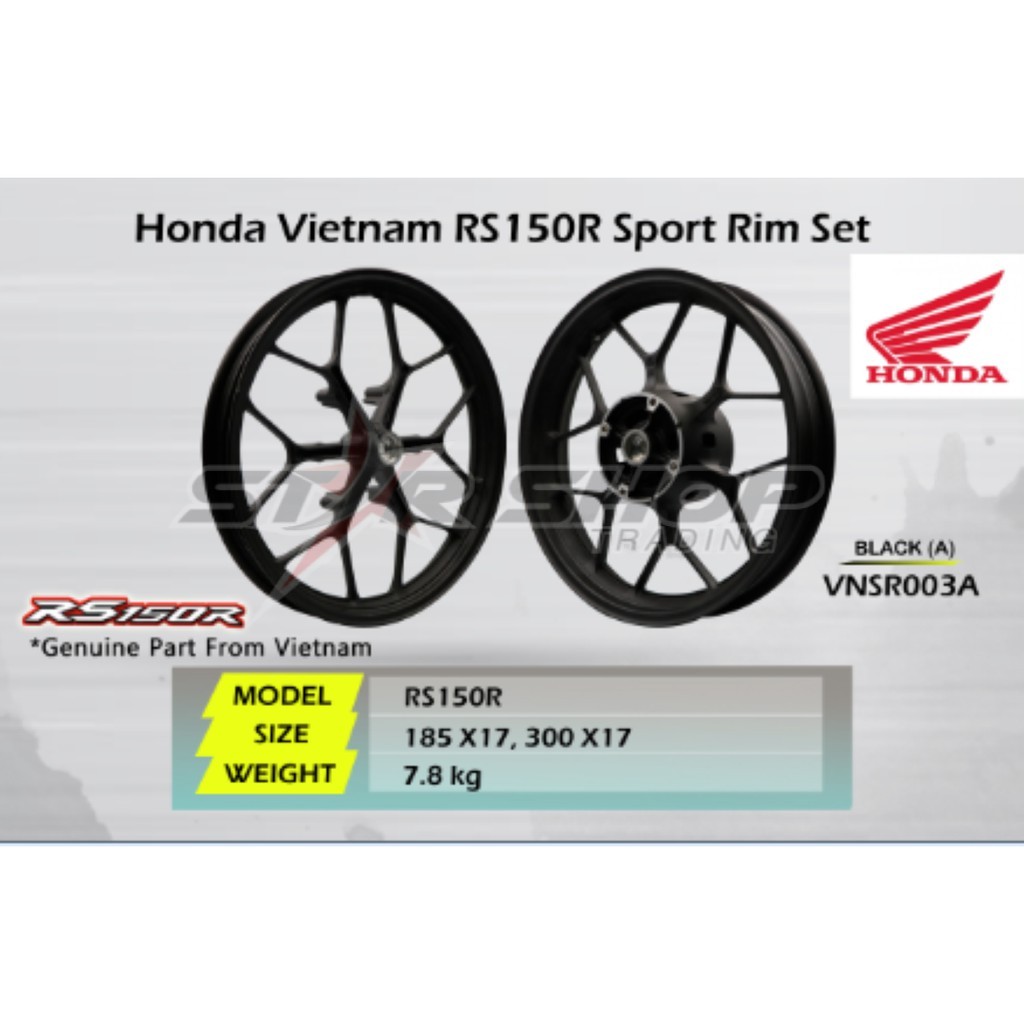 (Crazy Sales !!!) Honda RS150R Vietnam Original Sport Rim Set (Genuine ...