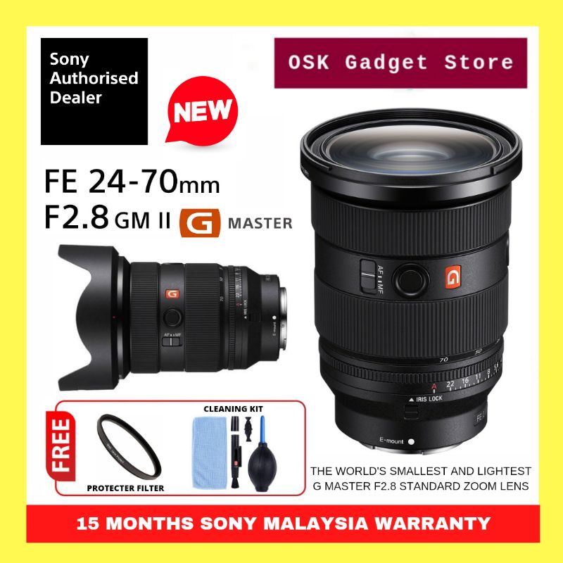 Sony FE 24-70mm F2.8 GM II GMII SEL2470GM2 Premium Standard Zoom Full Frame Lens | 15 Months ...