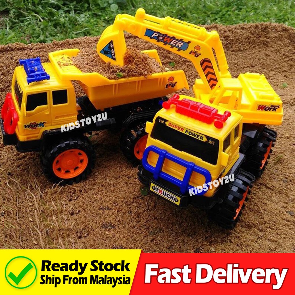 Toy Excavator Construction Vehicle Toys Excavator Dump Truck Crane ...