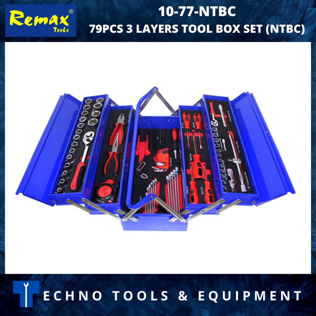 REMAX 10-77-NTBC 3 LEVEL CANTILEVER TOOL BPX SET | Shopee Malaysia