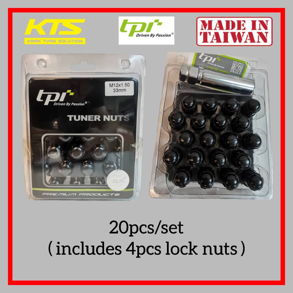 TPI TUNER WHEEL NUT 20PCS WITH LOCK NUT TPI 6 SPLINE TUNER NUT | Shopee ...