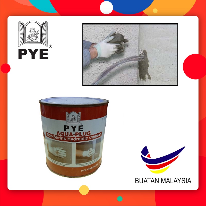 PYE 1KG AQUA/WATER PLUG NON-SHRINK Waterproof CEMENT LEAKING / Simen ...