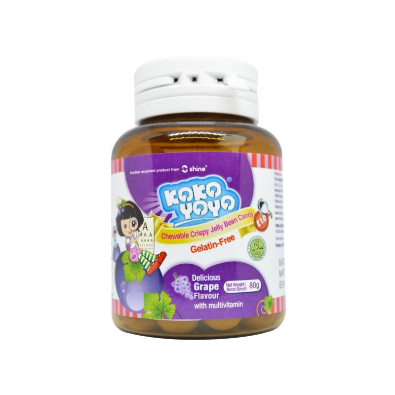 SHINE KOKO YOYO Jelly Bean Grape Flavour 80g (EXP: 11/2022) | Shopee Malaysia