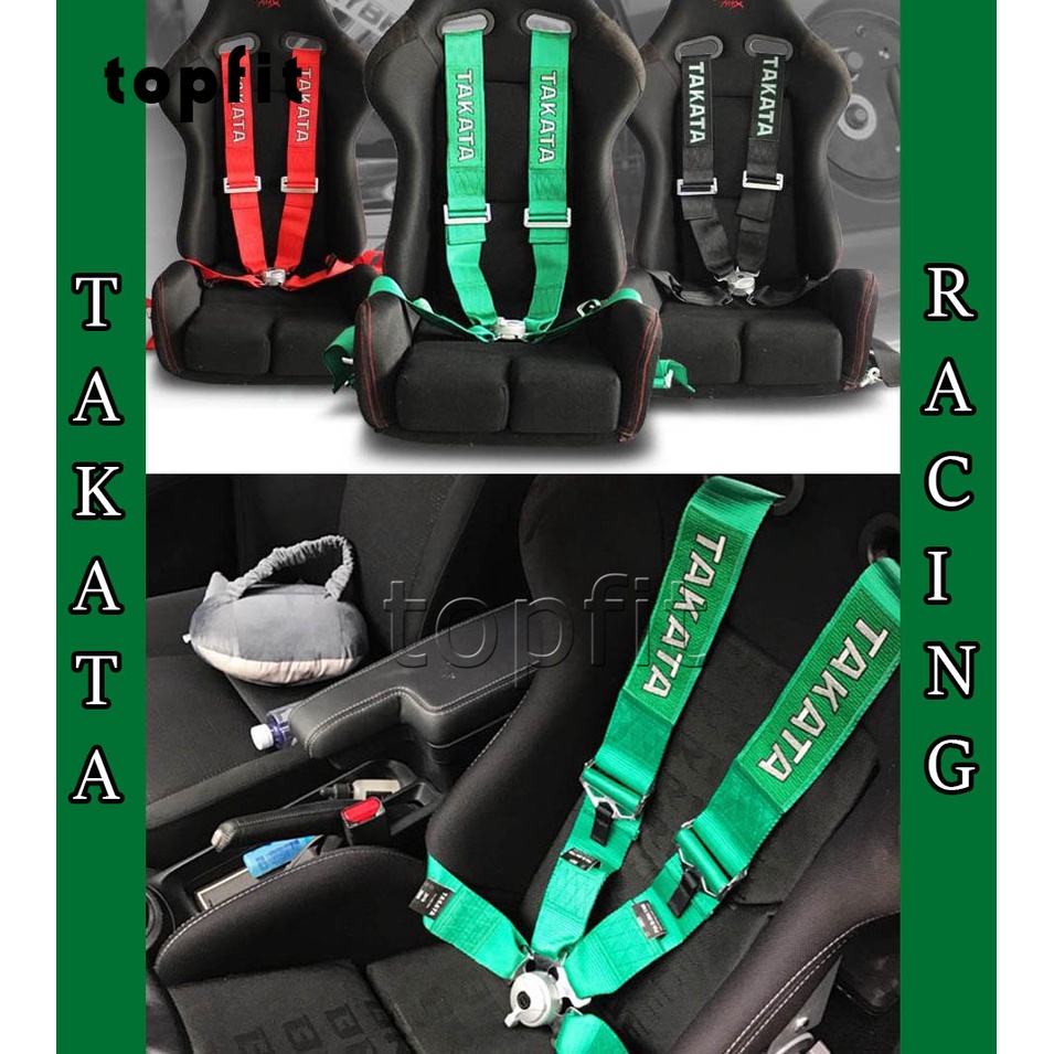 3inch 4/5/6 point TAKATA Racing Sport Seat Belt Safety Camlock Quick Release Harness Car Auto ...