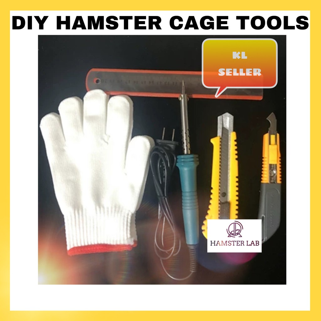 DIY Hamster Cage Tools Acrylic Board Hamster Cage Accessories Glove ...