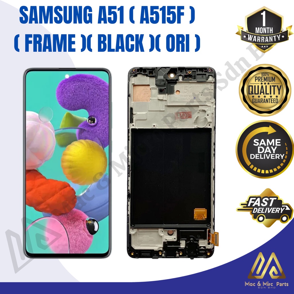 SAMSUNG A51 ( A515F ) ORIGINAL FULLSET LCD TOUCH DIGITIZER REPLACMENT PARTS (READY STOCK ...