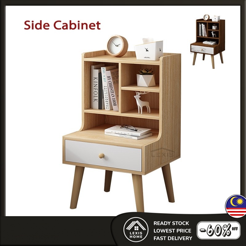 LEXIS L43cm Heightening Design Bedside Table Side Table Side Cabinet ...